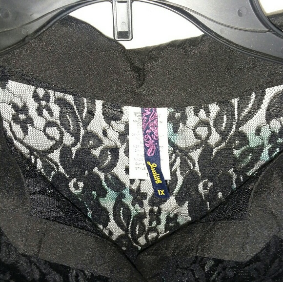 judith | Tops | Judith Black Lace Button Down X Plus Goth | Poshmark